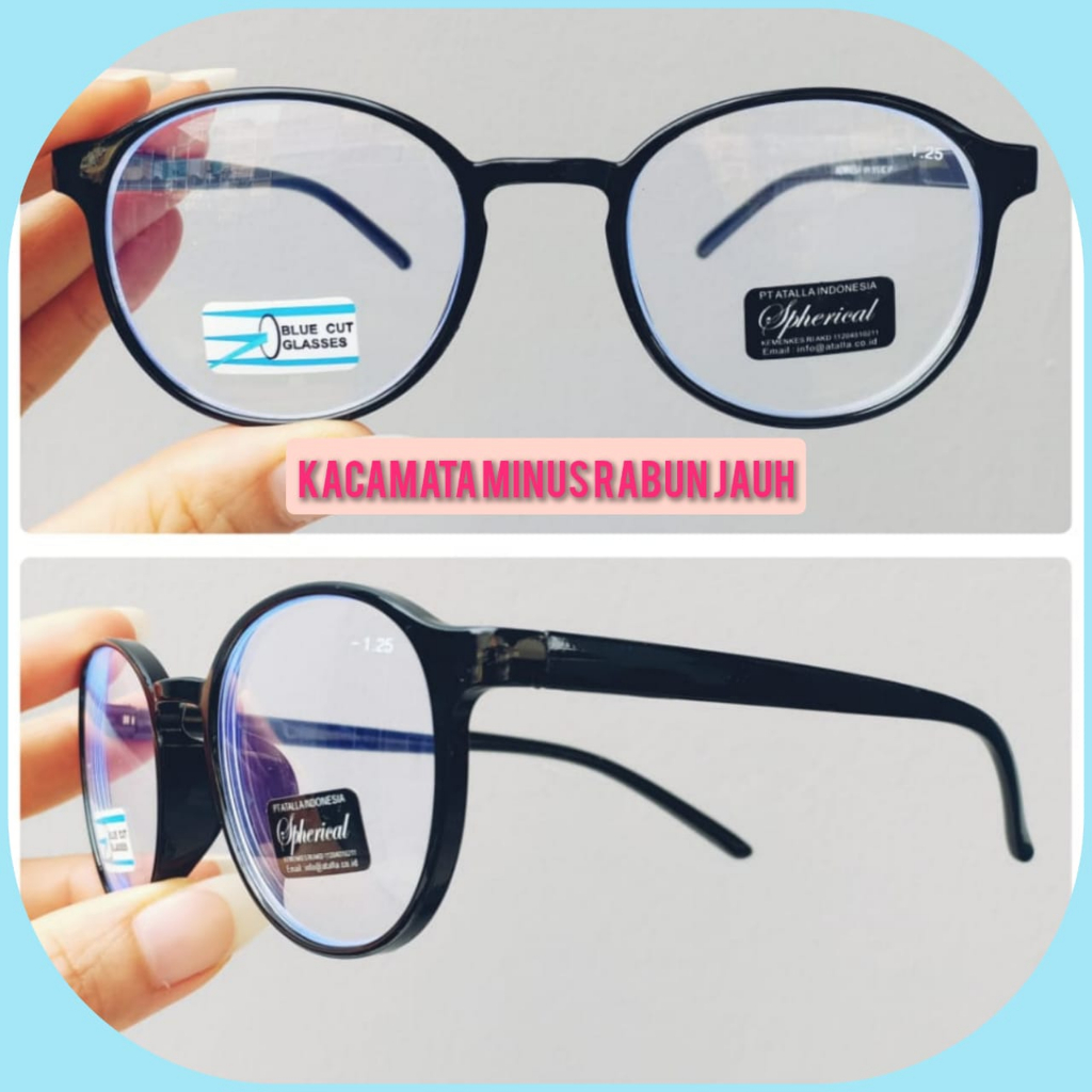 Jual Kacamata Minus Rabun Jauh Lensa Antiradiasi Ukuran 0.50 Sampai 400 ...