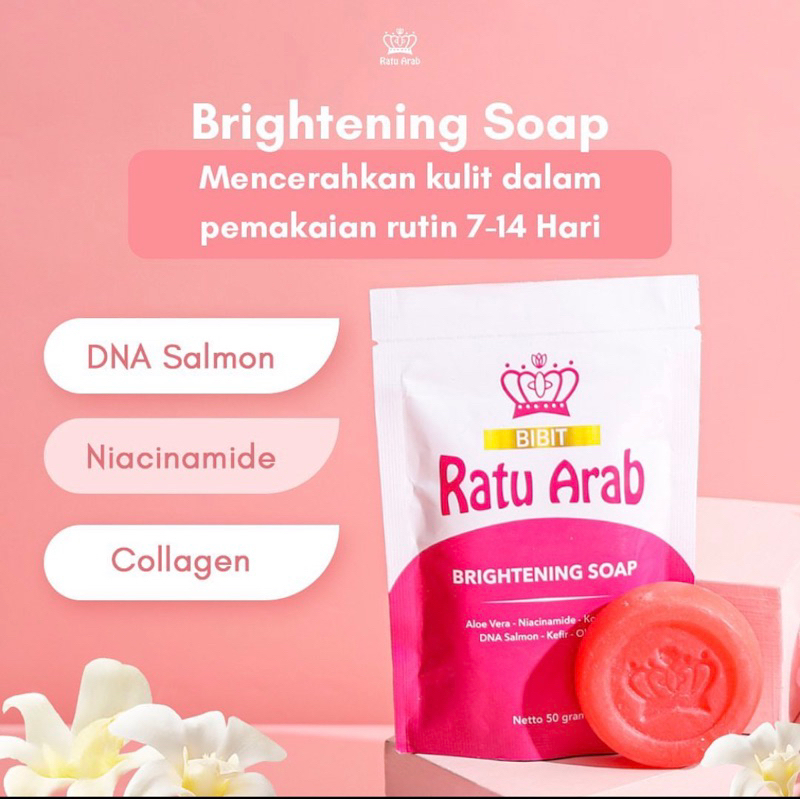 Jual Brightening Soap 2in1 Ratu Arab / Sabun Ratu Arab / Soap Ratu Arab ...