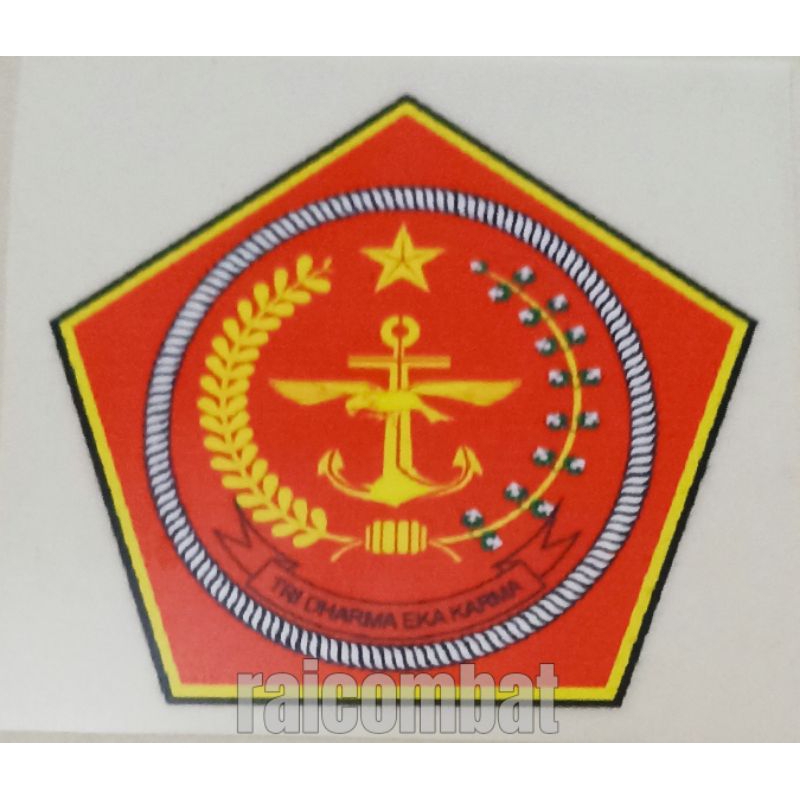 Jual Stiker Sablon DTF Grosir / Sablon Setrika Logo Mabes TNI / Sablon ...