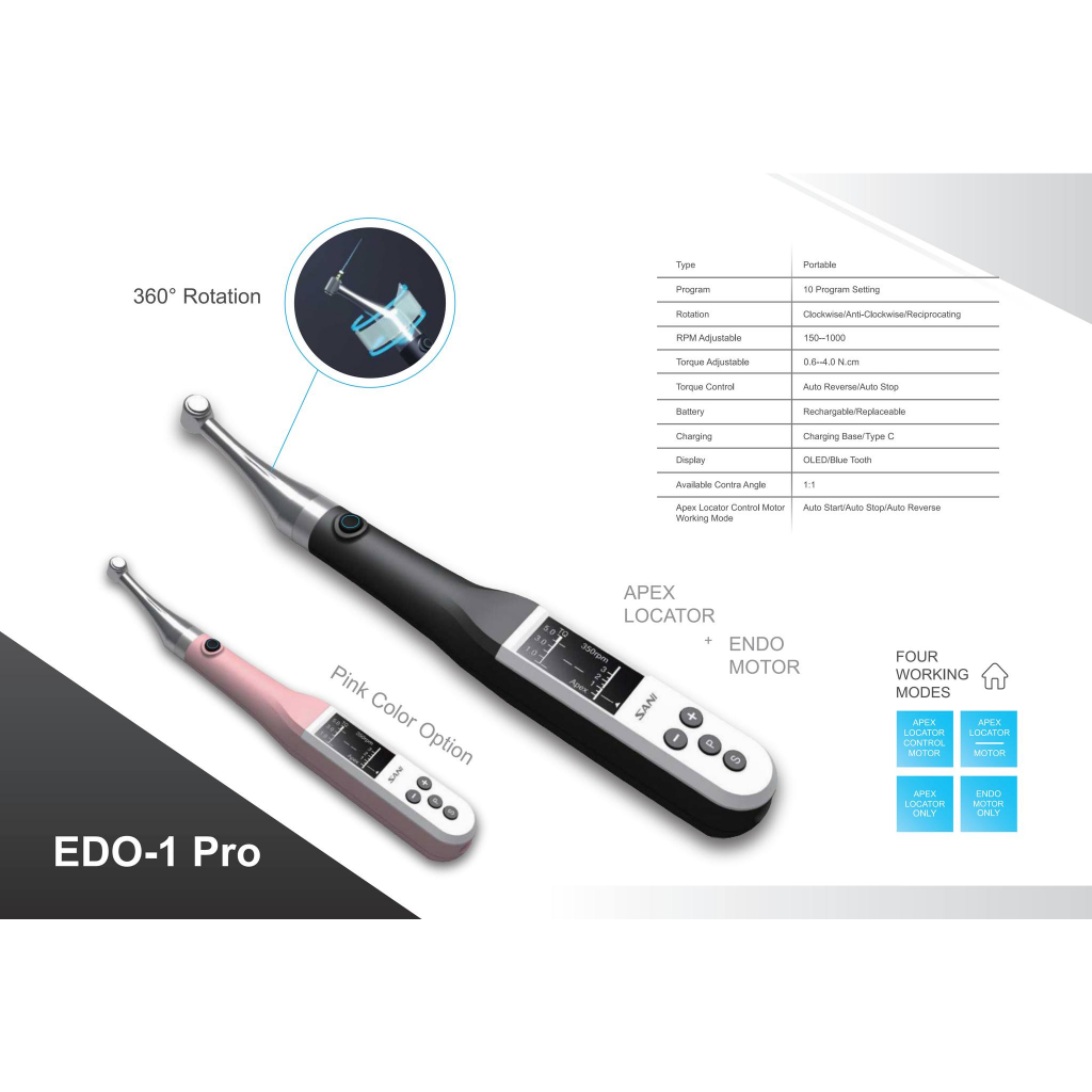 Jual SANI EDO-1 Pro Endomotor With Apex Locator Endo Motor PSA Endodontic Dental | Shopee Indonesia
