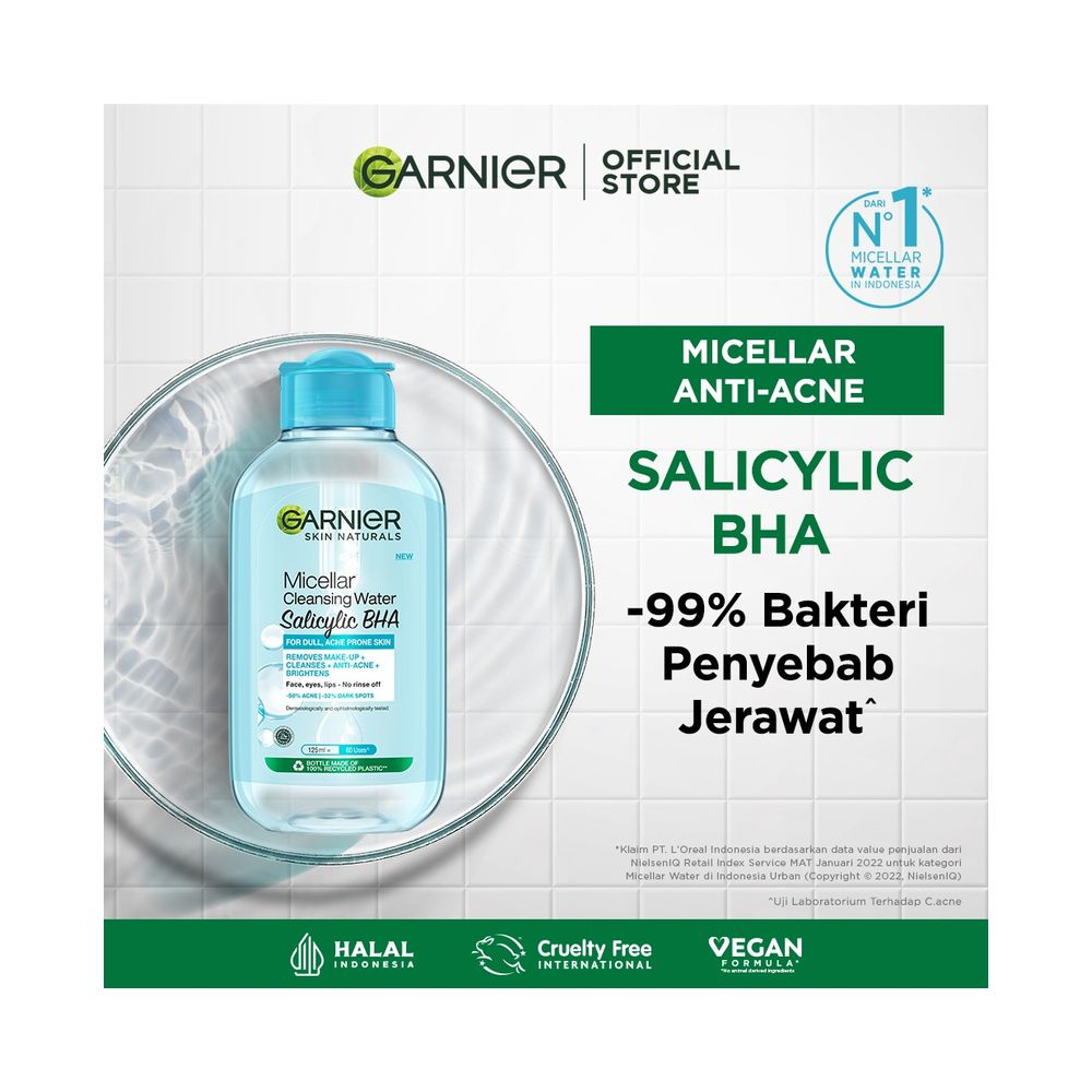 Jual Garnier Micellar Water Calicylic BHA | Shopee Indonesia