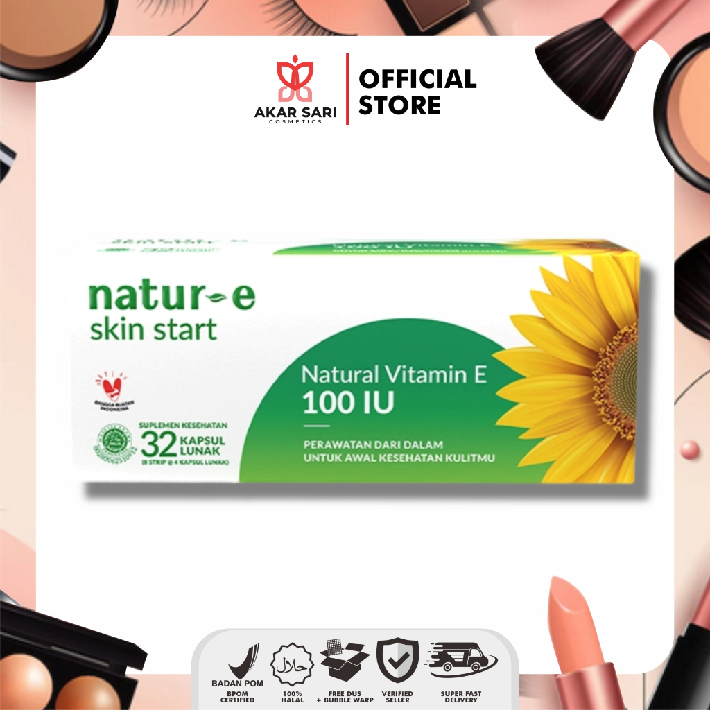 Jual NATUR-E SKIN START NATURAL VITAMIN E 100 IU 16's/32's - Suplemen ...