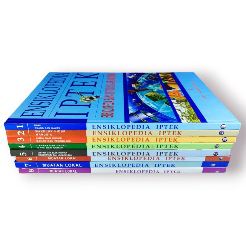 Jual ENSIKLOPEDIA IPTEK SET LENGKAP 1-8 .BUKU BERGAMBAR FULL COLOUR ...