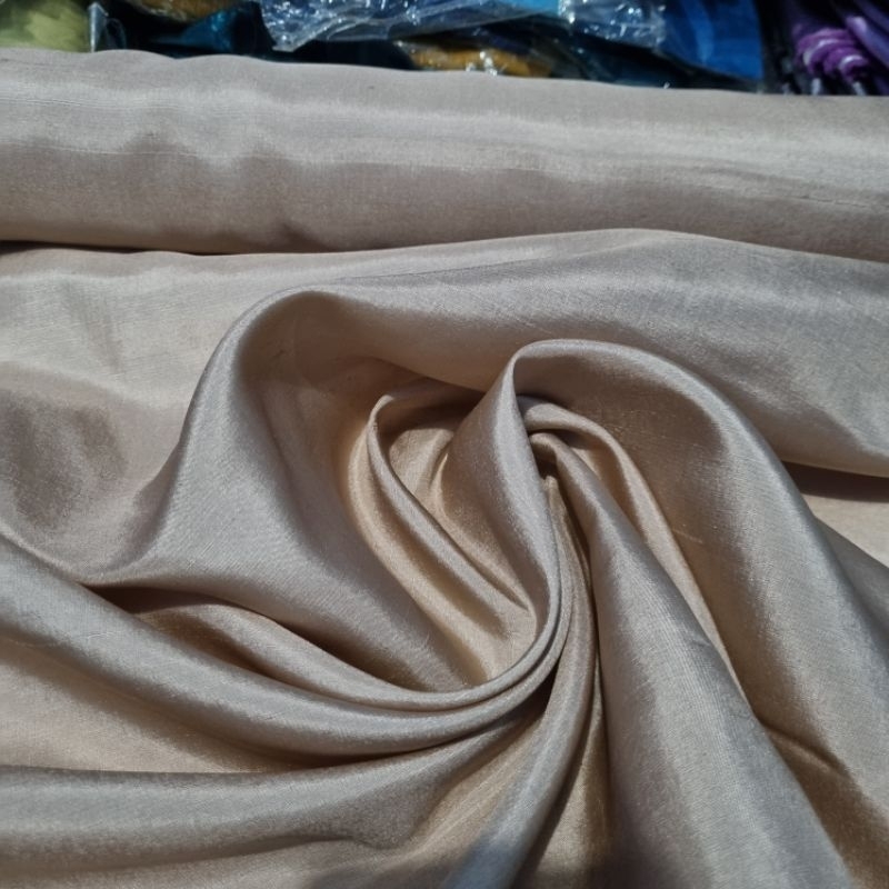 Jual Kain Sutra Thai Silk | 100% Pure Silk Fabric ( Thaisilk ) | Shopee ...