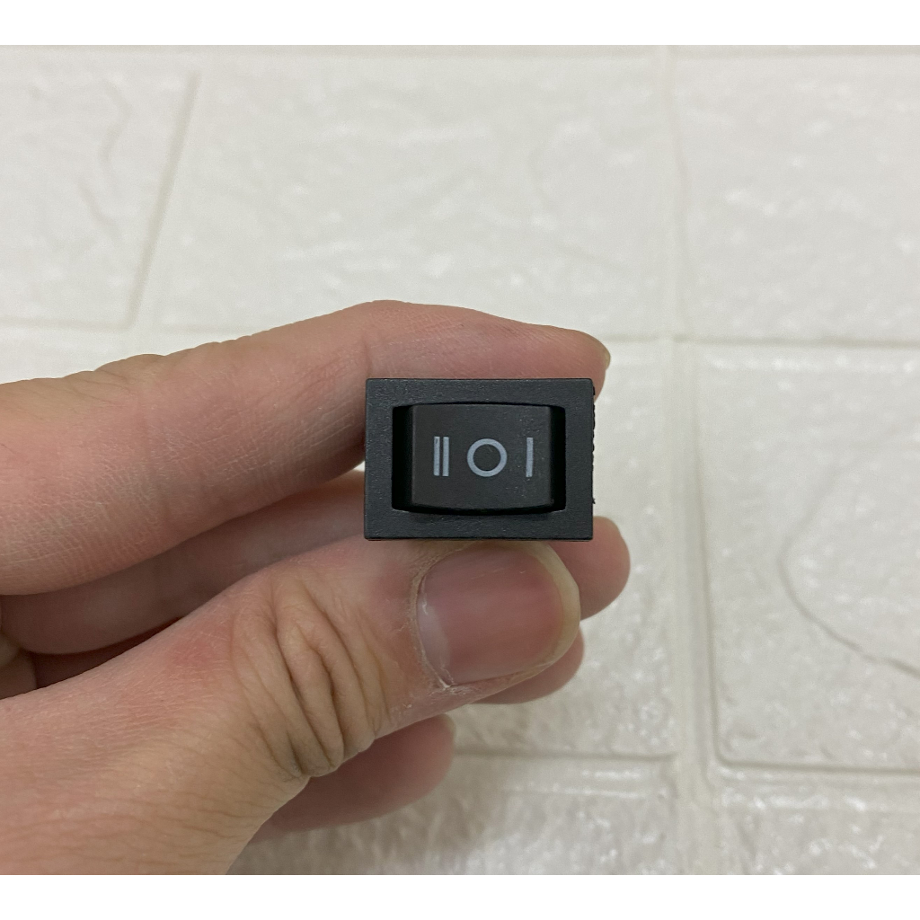 Jual Saklar On/Off Rocker Switch Hitam Persegi 3 Pin KCD1 101 Good ...