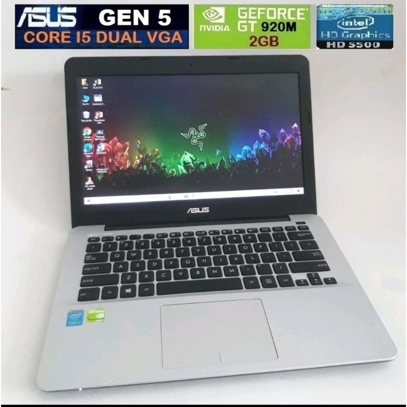 Jual LAPTOP GAMING DESAIN ASUS SSD CORE I5 GEN5 DUAL VGA GARANSI | Shopee Indonesia