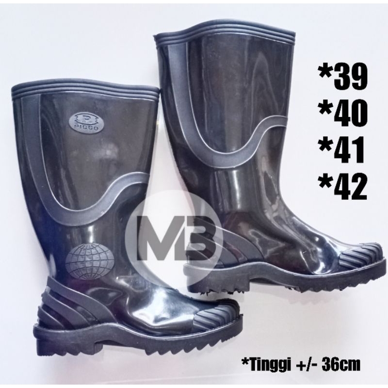 Jual Sepatu Boot Tinggi Ukuran 39-43 l Sepatu Bot Kontruksi Proyek ...