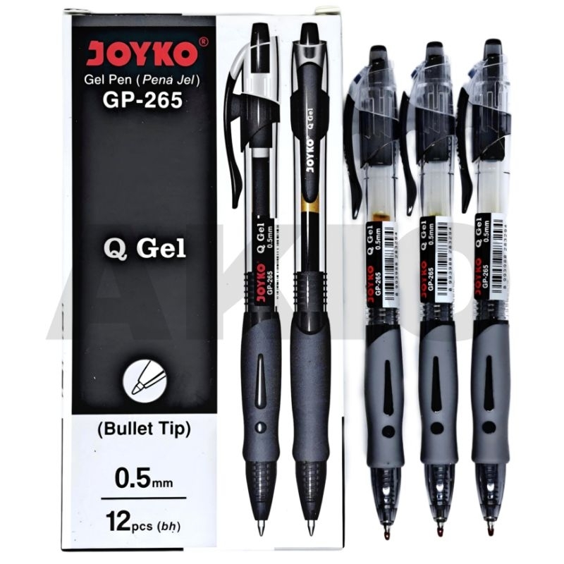 Jual Bolpoin Mekanik Gel Cetekan JOYKO 0.5 mm GP-265 Hitam Berkualitas Pulpen Ballpoint Bolpen ...