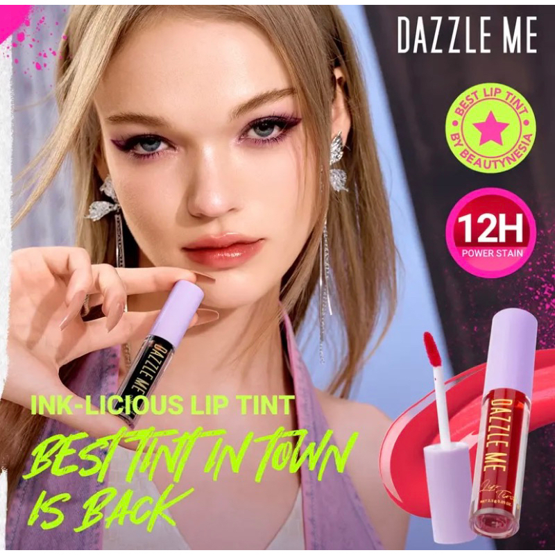 Jual DAZZLE ME Ink-Licious Lip Tint Longlasting Waterproof | Dazzle me ...