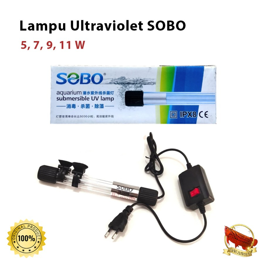 Jual Lampu UV SOBO Ultraviolet Sterilisasi Lumut & Bakteri UV Lamp 5, 7, 9, 11 Watt | Shopee ...