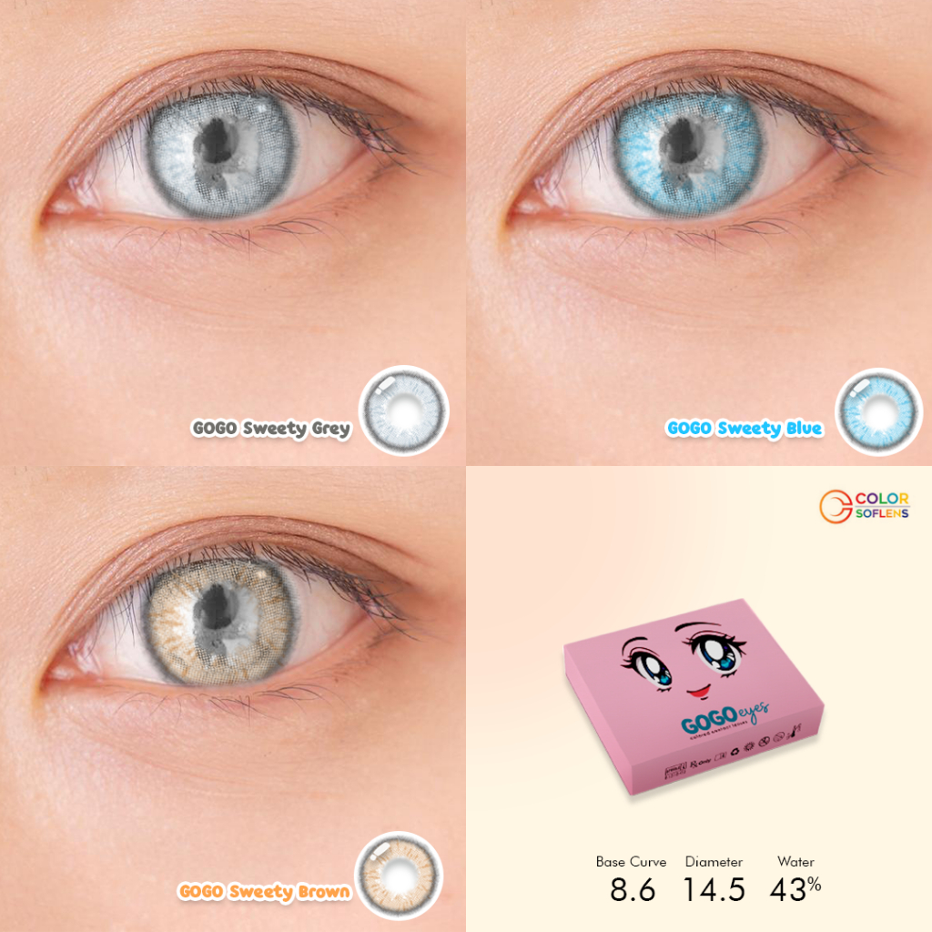 Jual Soflens Colors Gogo Eyes Normal/Minus DIA 14.5mm | Shopee Indonesia