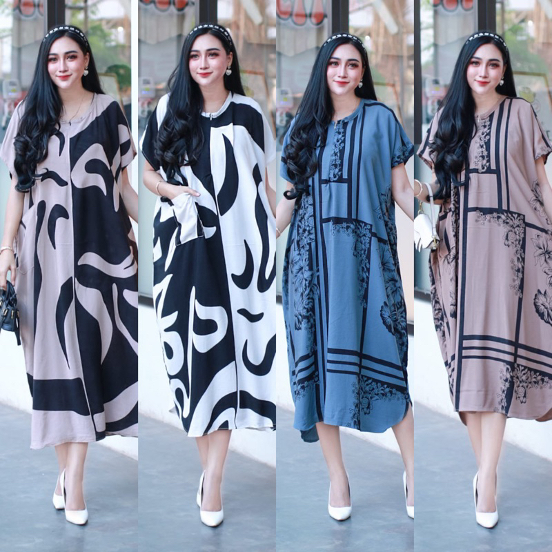 Jual (COD) One Set Rayon Polka Ring | Piyama Rayon | Pajamas Katun ...