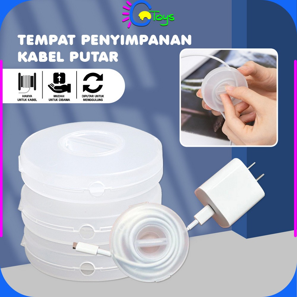 Jual CR-C896 Tempat Penyimpanan Kabel Data Kotak Organizer Gulungan ...