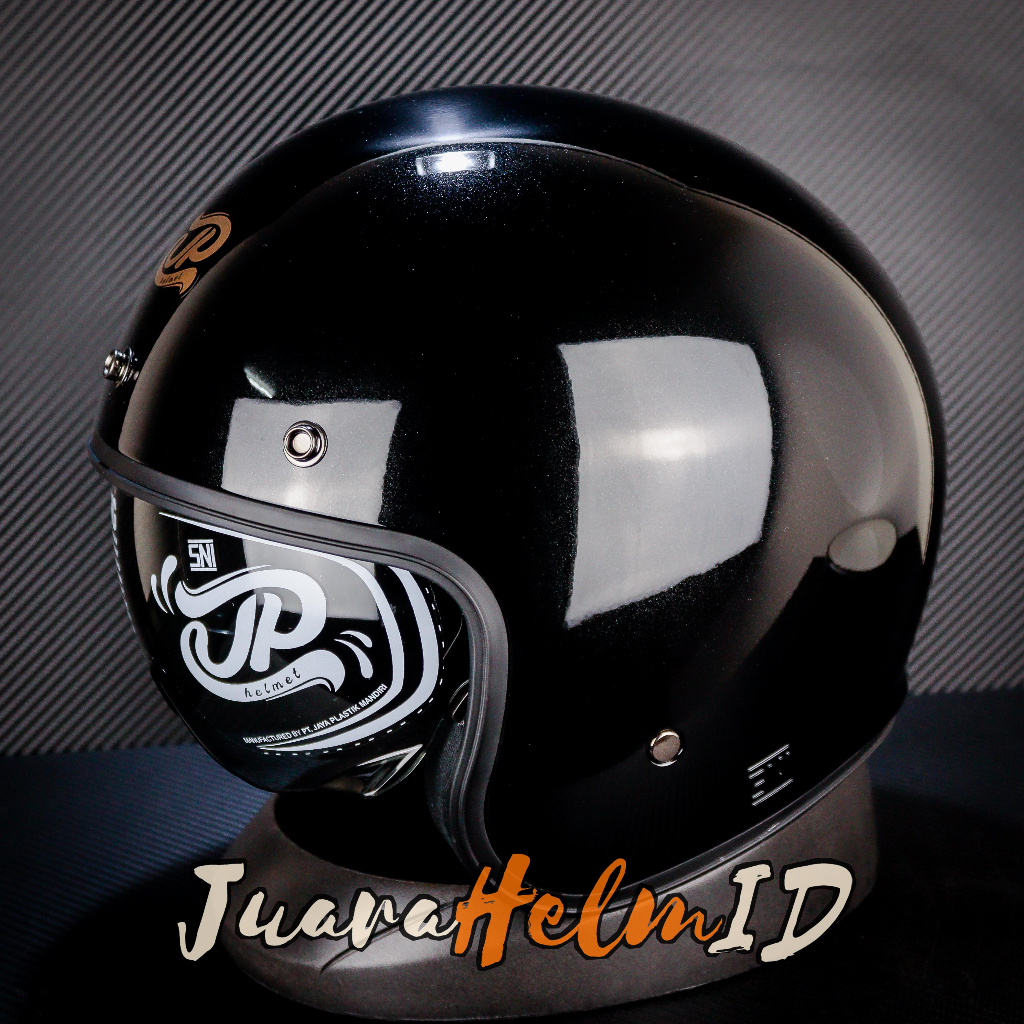 Jual JPX HELM JP SIGNATURE SO SOLID / LACK METALLIC GOLD/ RETRO CLASSIC ...