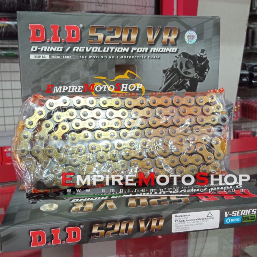 Jual Rantai DID 520 - 120 Ninja 250 Fi Z250 R25 MT25 CBR250RR Dll Gold ...