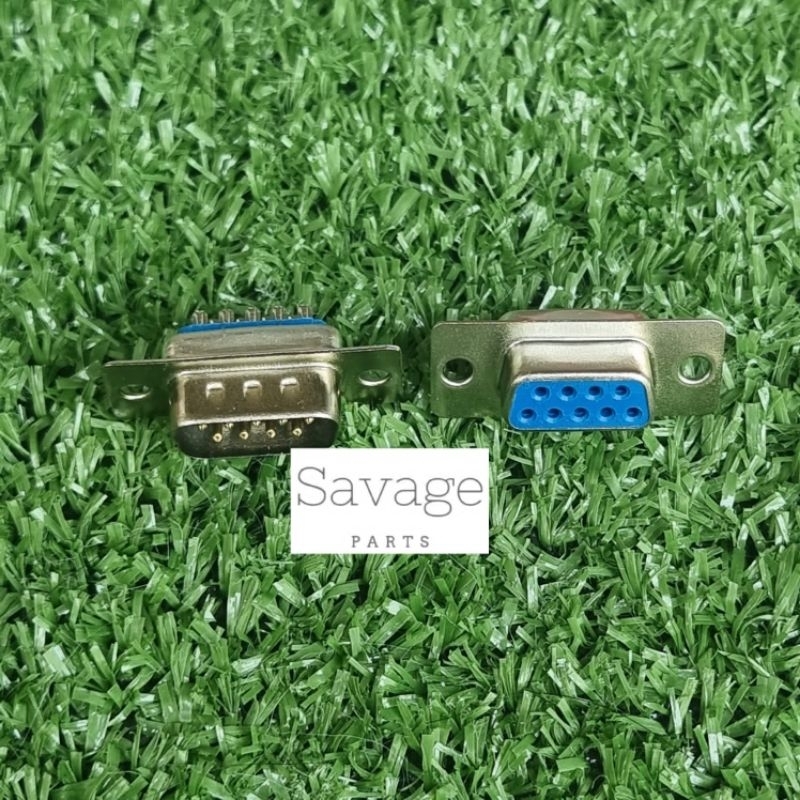 Jual KONEKTOR DB9 SOKET FEMALE MALE CONNECTOR COM ADAPTER | Shopee ...