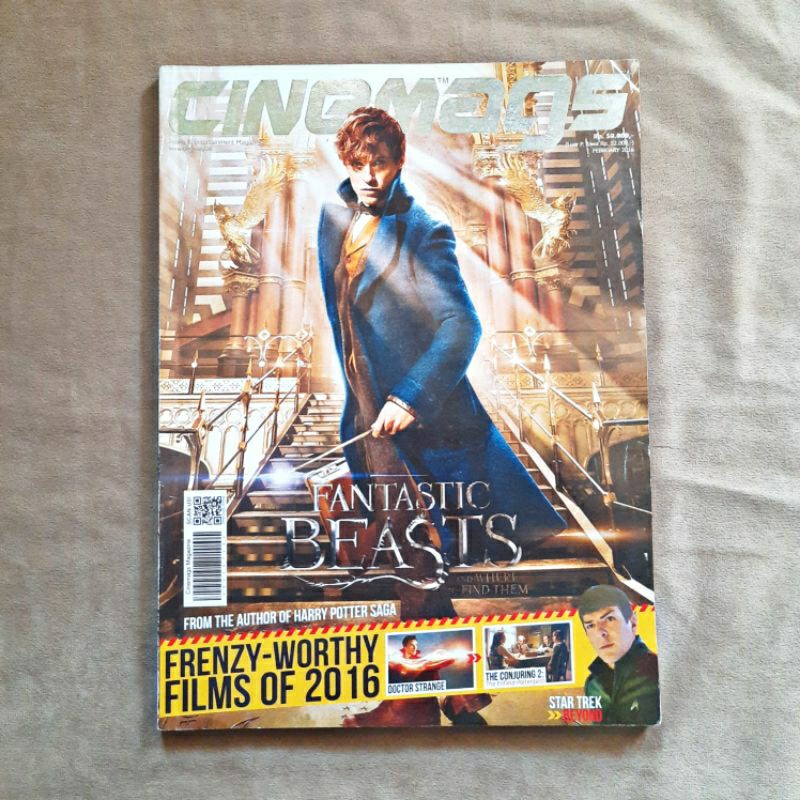 Jual Majalah Cinemags cover Fantastic Beasts and Where to Find Them ...