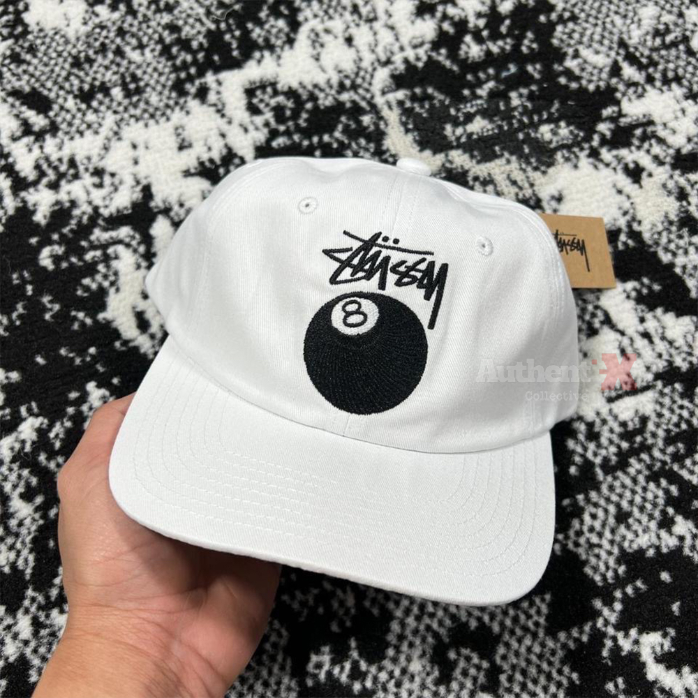 Jual STUSSY STOCK 8 BALL LOW PRO CAP HAT - WTHITE | TOPI STUSSY ...