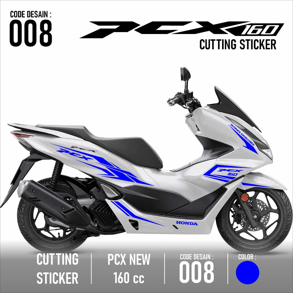 Jual Cutting Sticker PCX 160-Aksesoris Motor Stiker Honda PCX 160 cc ...