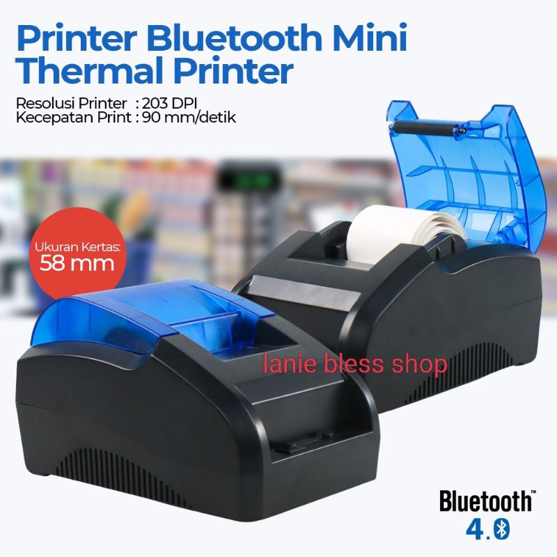 Jual printer bluetooth mini thermal printer HP USB PC printer kasir POS PPOB printer label ...