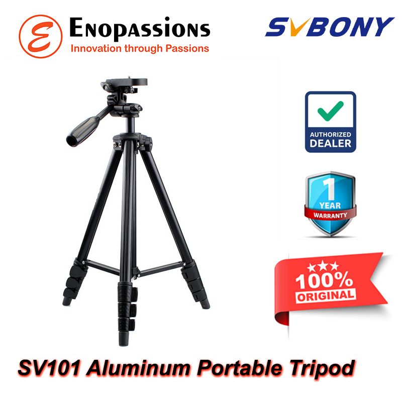 Jual Svbony SV101 Aluminum Travel Portable Tripod 54 Inch | Shopee ...