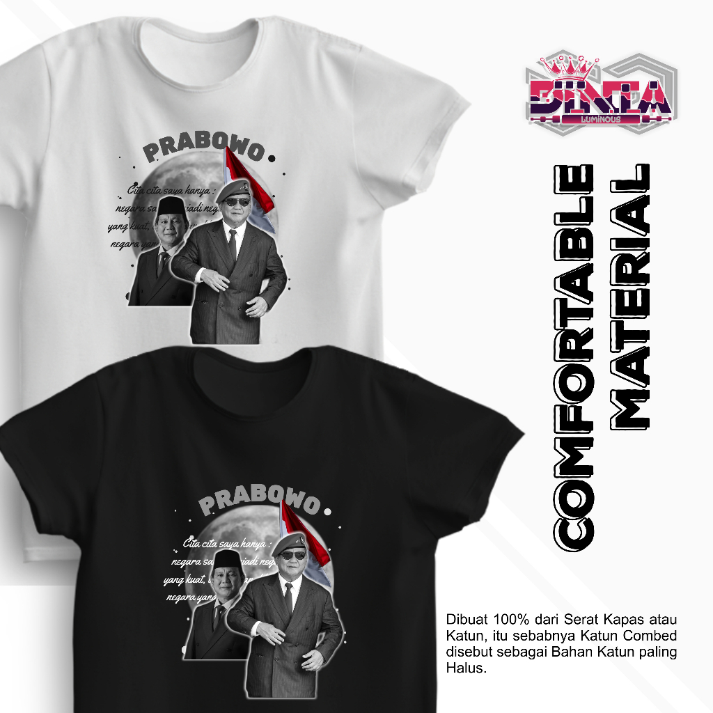 Jual Baju Kaos Distro Prabowo Subianto Viral Kaos yang dipakai Kaesang ... Jual Baju Kaos Distro Prabowo Subianto Viral Kaos yang dipakai Kaesang ...