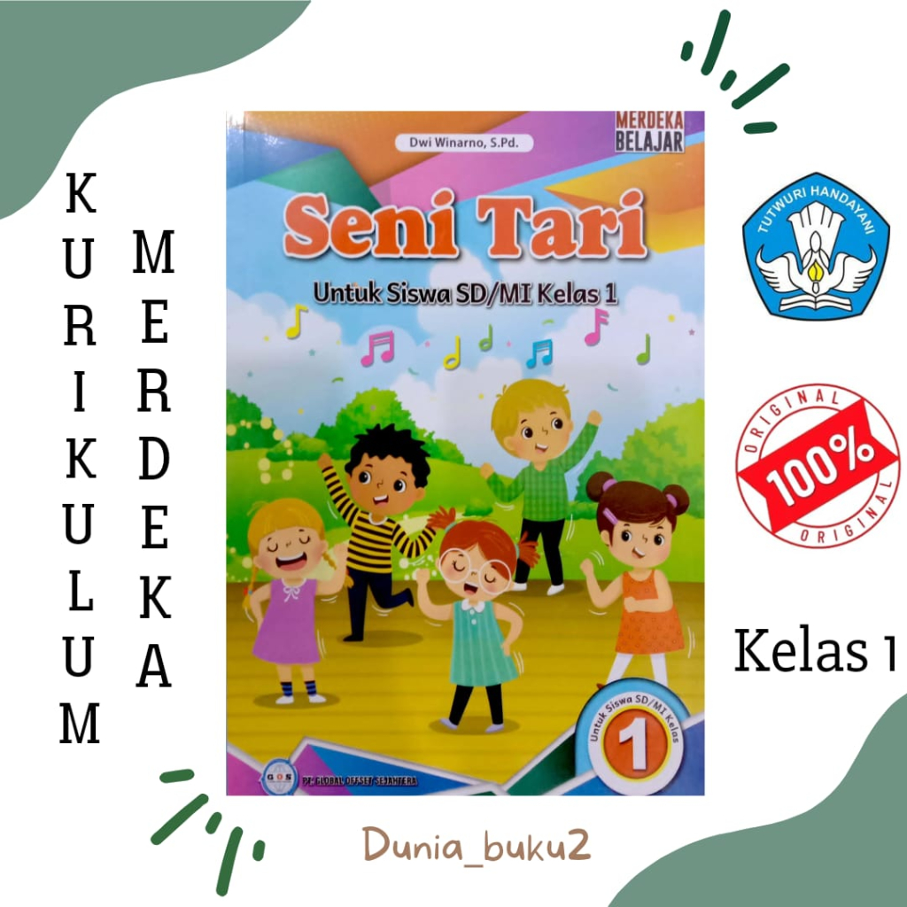 Jual BUKU SISWA SENI TARI KURIKULUM PENGGERAK-MERDEKA KELAS 1 SD/MI (PENERBIT: GOS) | Shopee ...