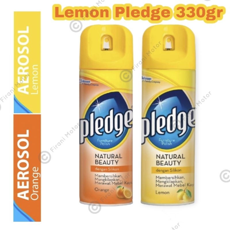 Jual LEMON PLEDGE AEROSOL ORANGE JERUK BESAR 330ML MENGKILAPKAN DAN ...