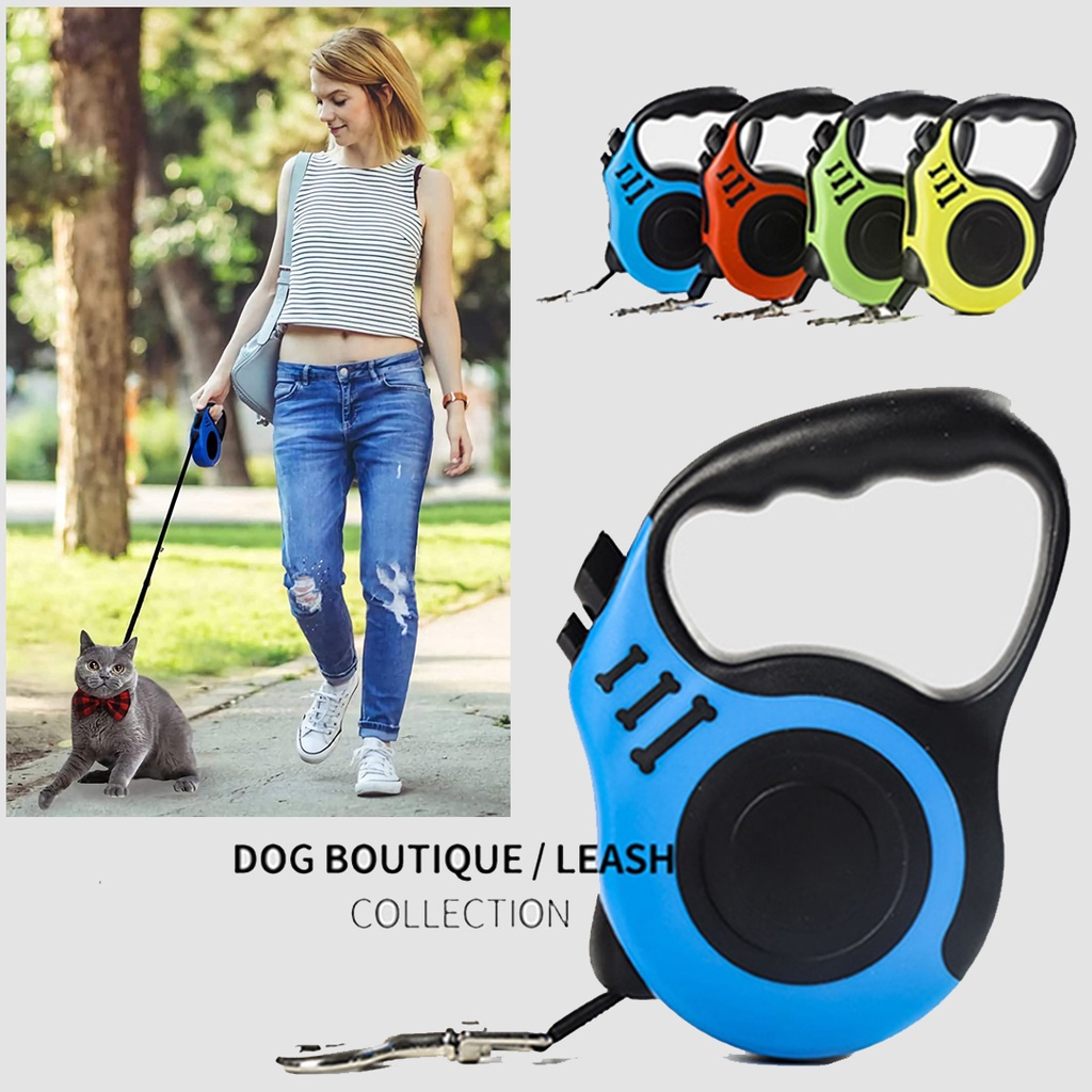 Jual Tali Tuntun Hewan Otomatis / Automatic Smart Retractable Pet Dog ...