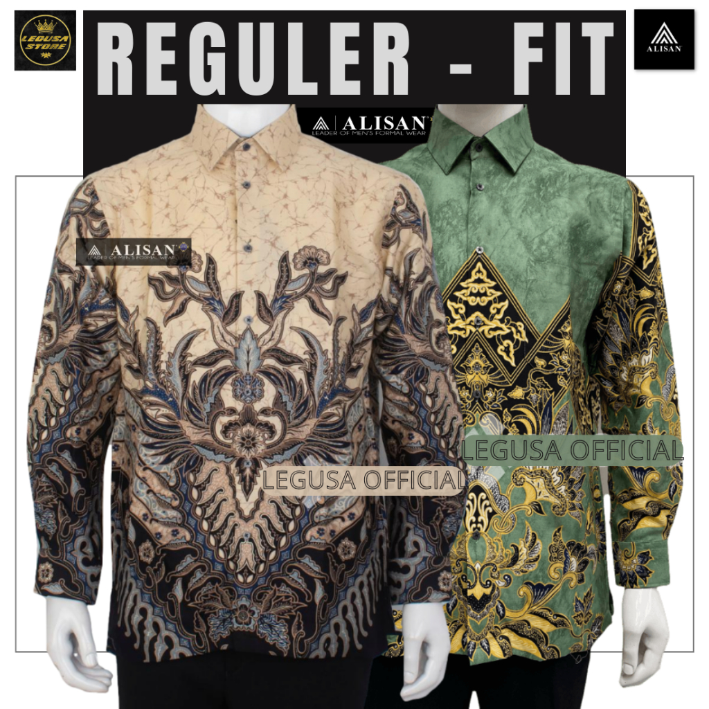 Jual Alisan Kemeja Lengan Panjang Batik Kombinasi REGULER / SLIMFIT ...