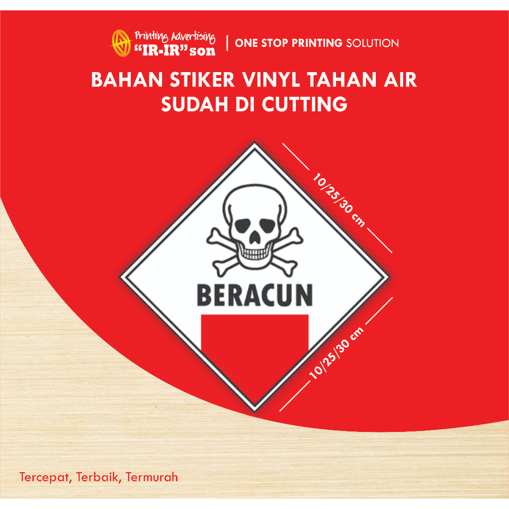 Jual STIKER B3 SAFETY SIGN RAMBU LIMBAH BERACUN | Shopee Indonesia