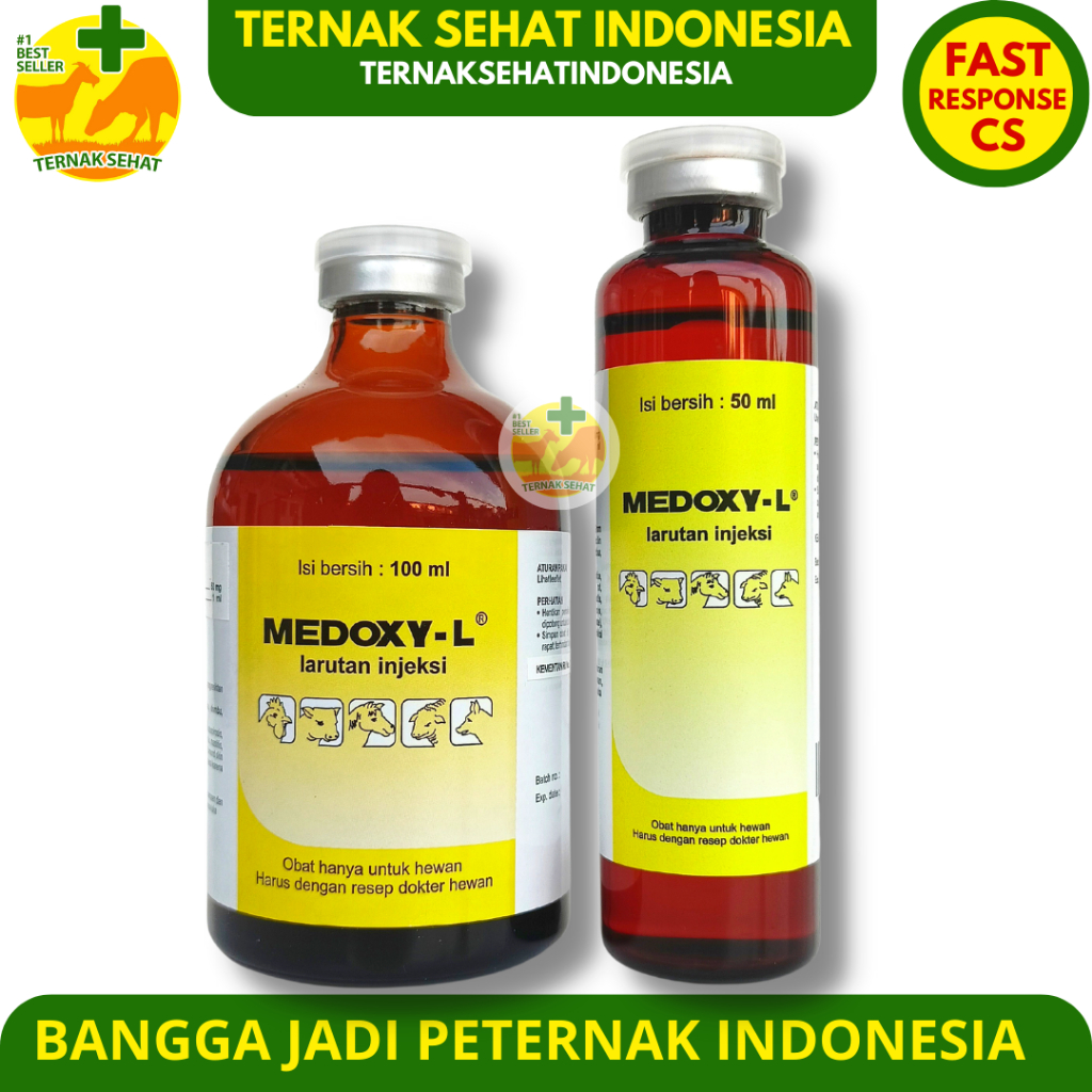 Jual MEDOXY L 100ML & MEDOXY L 50ML - Obat Anti Infeksi Hewan Spektrum ...