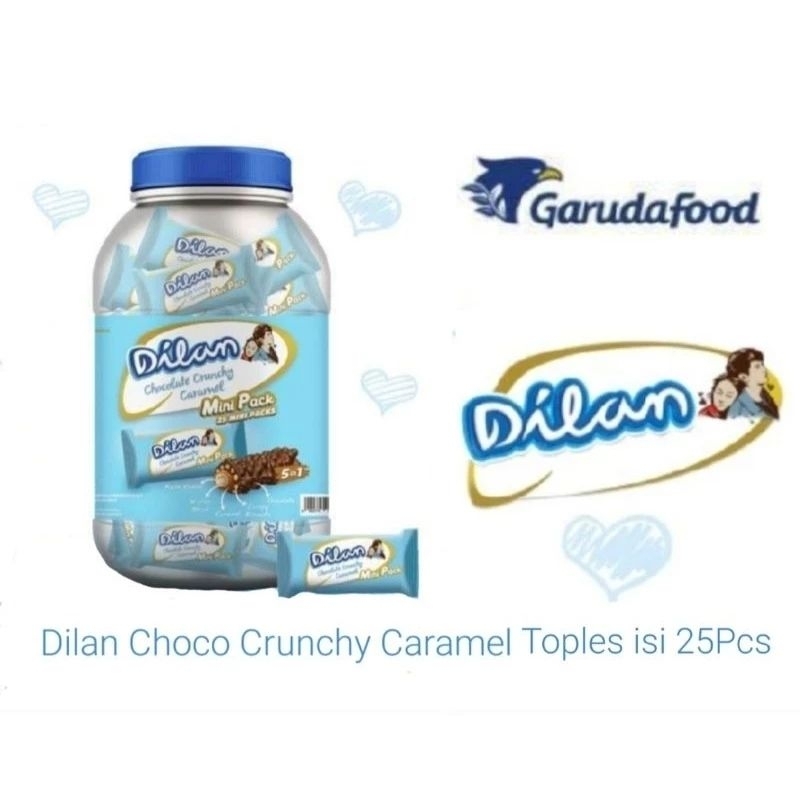 Jual dilan TOPLES chocolate crunchy caramel mini pack isi 25 pcs ...