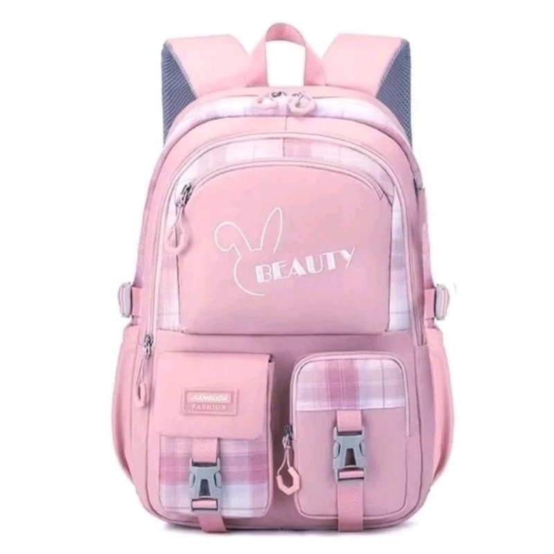 Jual Tas ransel sekolah anak perempuan tas beauty backpack fashion korea untuk anak SD SMP ...