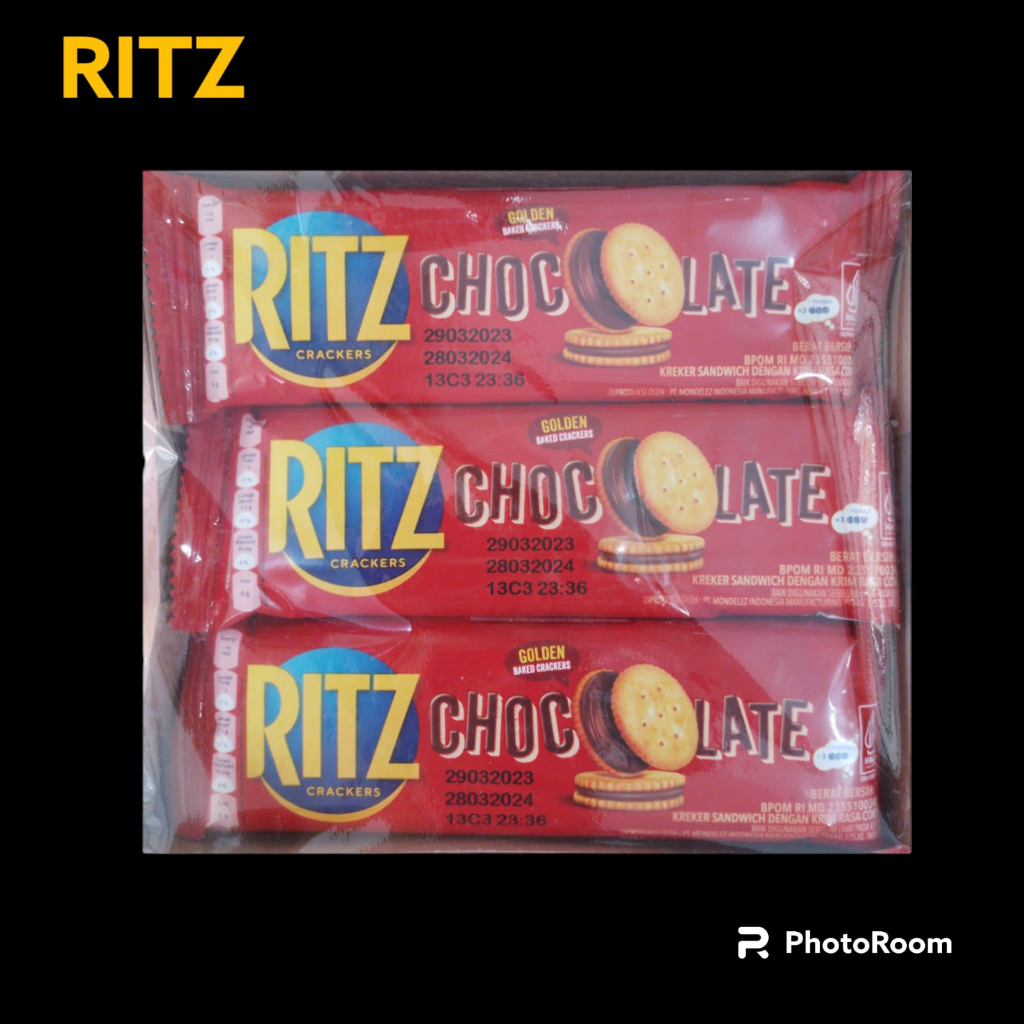Jual Ritz Golden Baked Crackers Chocolate | Isi 12 Packs | Shopee Indonesia