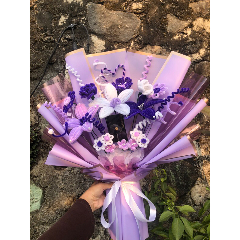 Jual Buket Bunga Kawat Bulu/Buket Wisuda (L) | Shopee Indonesia
