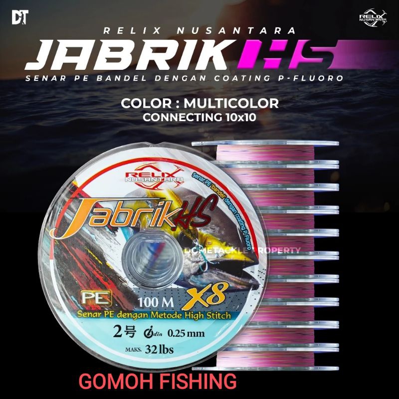 Jual Pe JABRIK HS X8 100m connecting multicolour pe 2 & 3 RELIX NUSANTARA | Shopee Indonesia