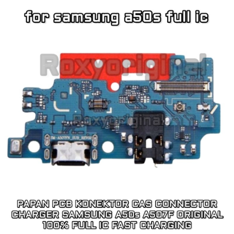 Jual PAPAN PCB KONEKTOR CAS CONNECTOR CHARGER SAMSUNG A50s A507F ORIGINAL 100% FULL IC FAST ...
