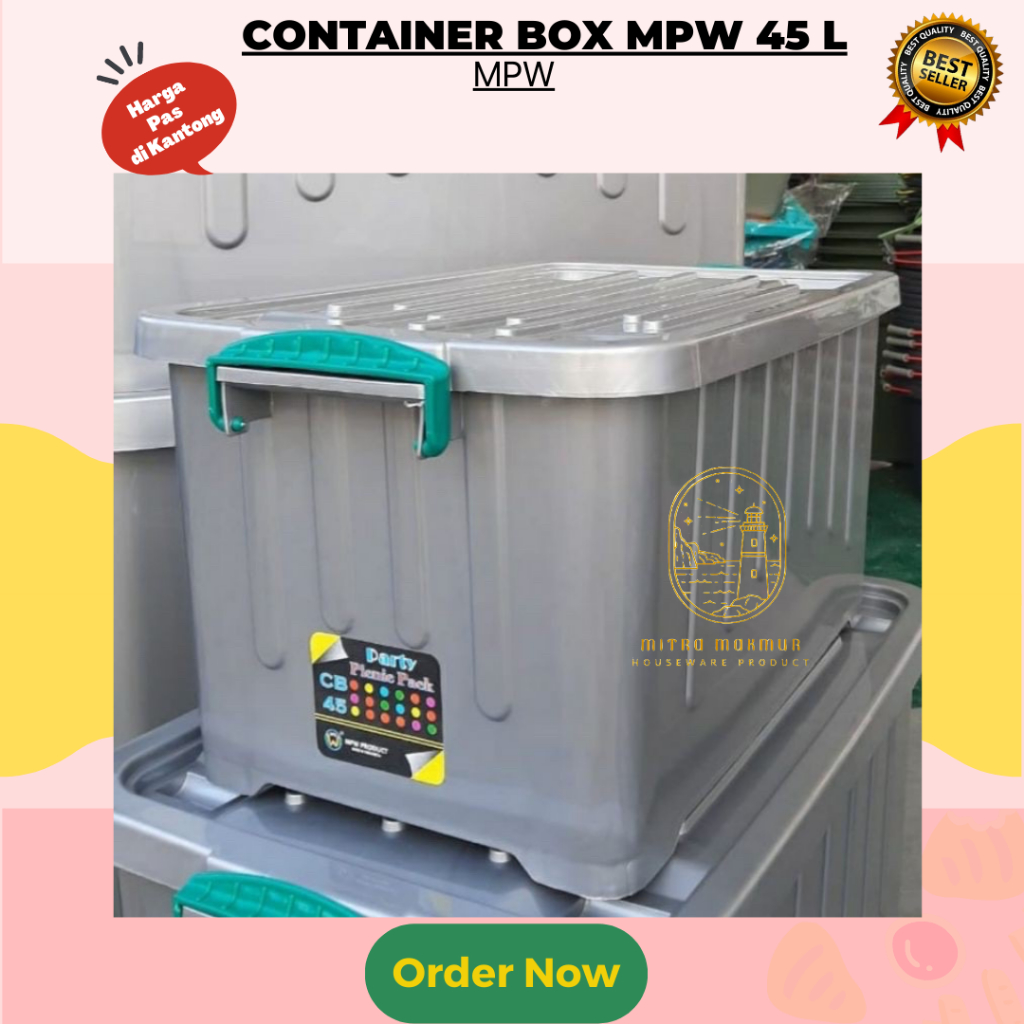 Jual [KARGO] CONTAINER BOX MPW 30-45 LITER KONTAINER BOX TEMPAT ...