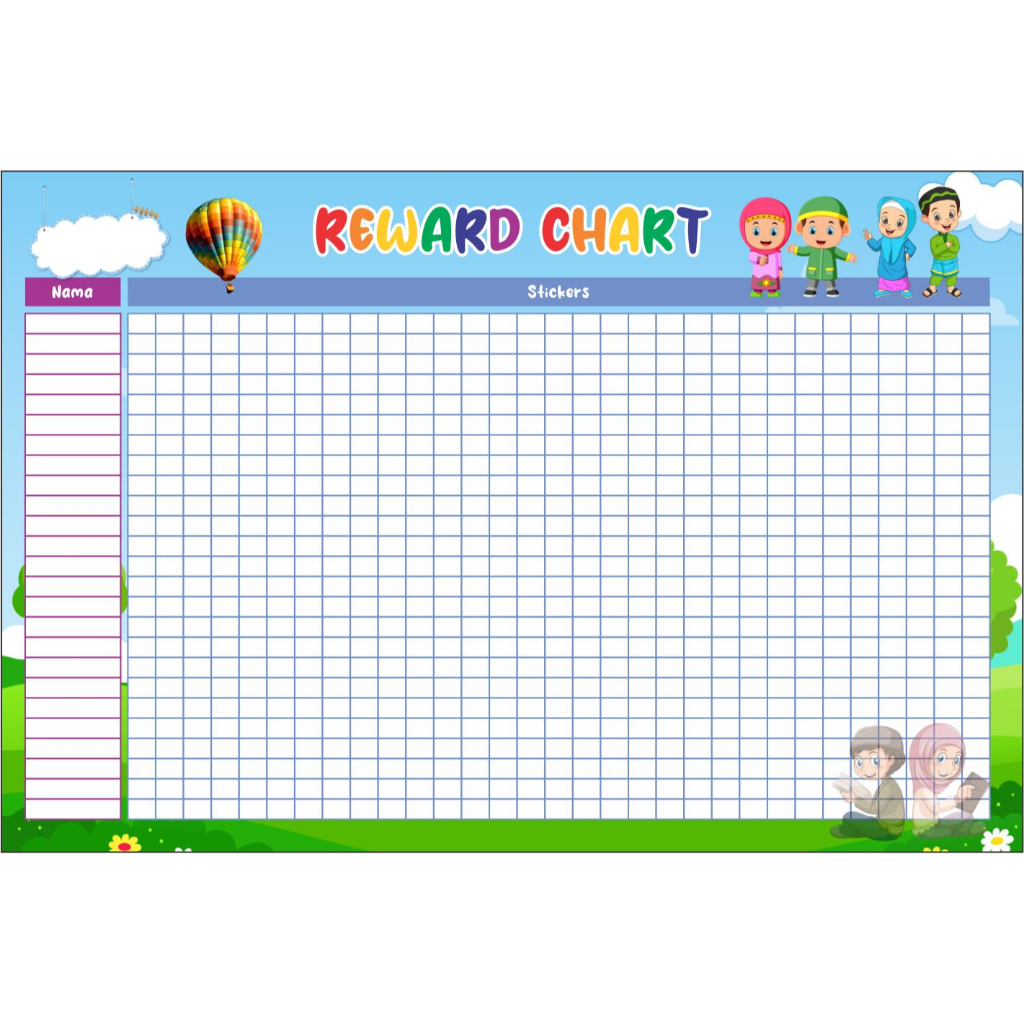Jual Banner Spanduk Reward Chart Bebas Custom Free Desain | Shopee ...