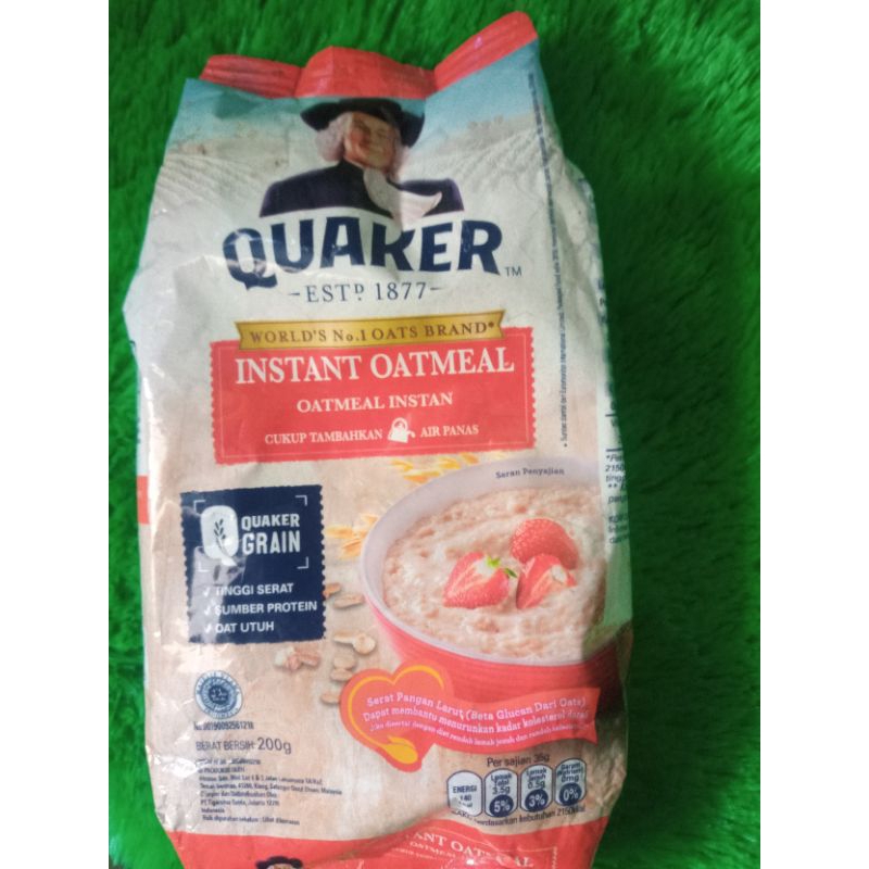 Jual quaker oatmeal 200g | Shopee Indonesia