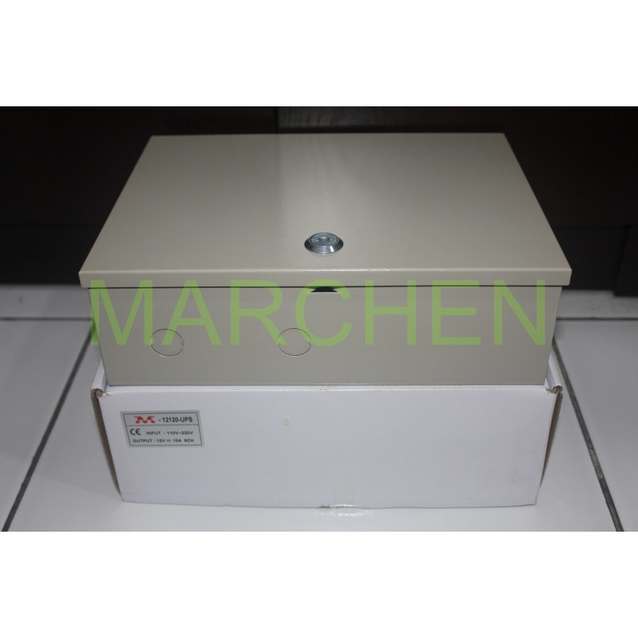 Jual Box PSU Power Supply 12V 10A + Tempat Aki Box CCTV 9 CHANNEL ...