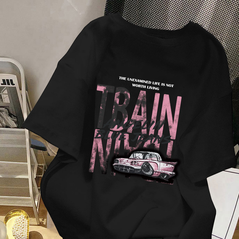 Jual Po Floret T Shirt Oversize Lengan Pendek Kaos Retro Car Katun