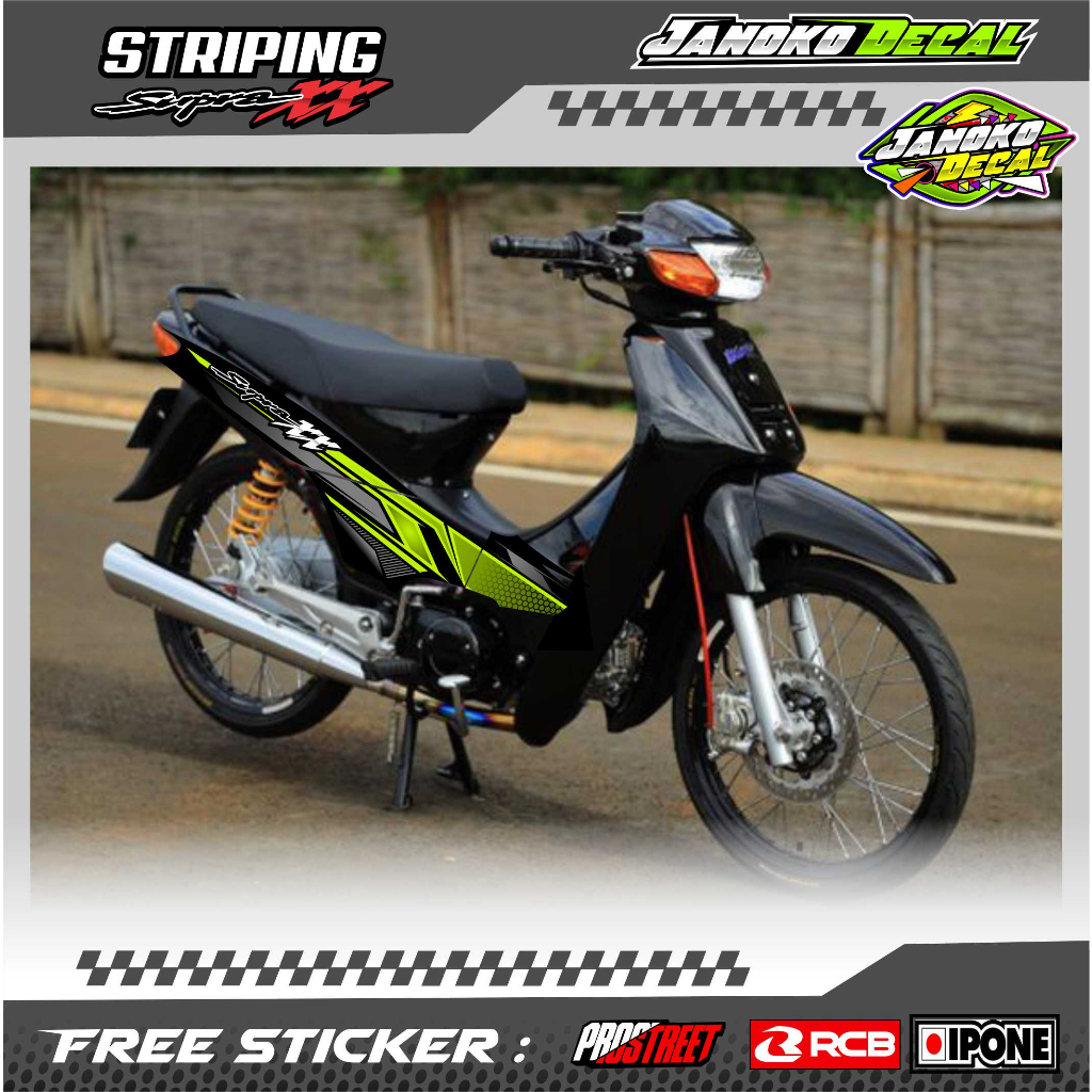 Jual STRIPING VARIASI HONDA SUPRA XX / STICKER LIST MOTOR HONDA SUPRA ...