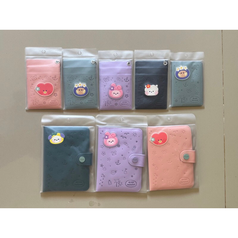 Jual BT21 Minini Leather Patch Card Holder dan Card Case Monopoly cooky shooky tata mang chimmy ...