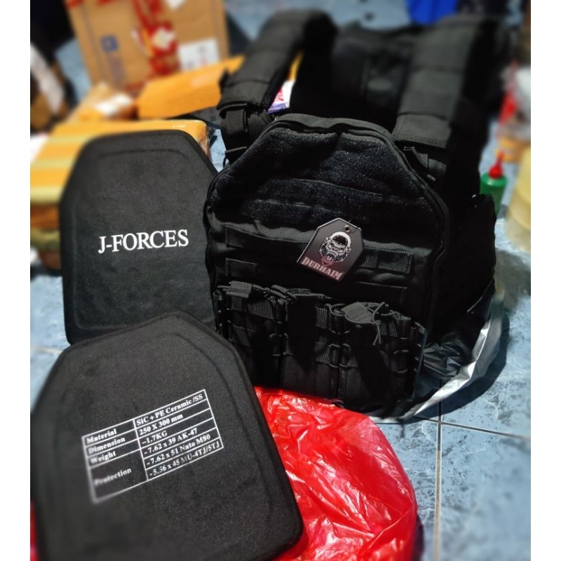 Jual Rompi body armour armor body vest + plat J force strike face agl ...