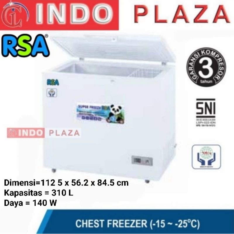 Jual CHEST FREEZER RSA CF-310/ 310Q 310 Liter | Shopee Indonesia