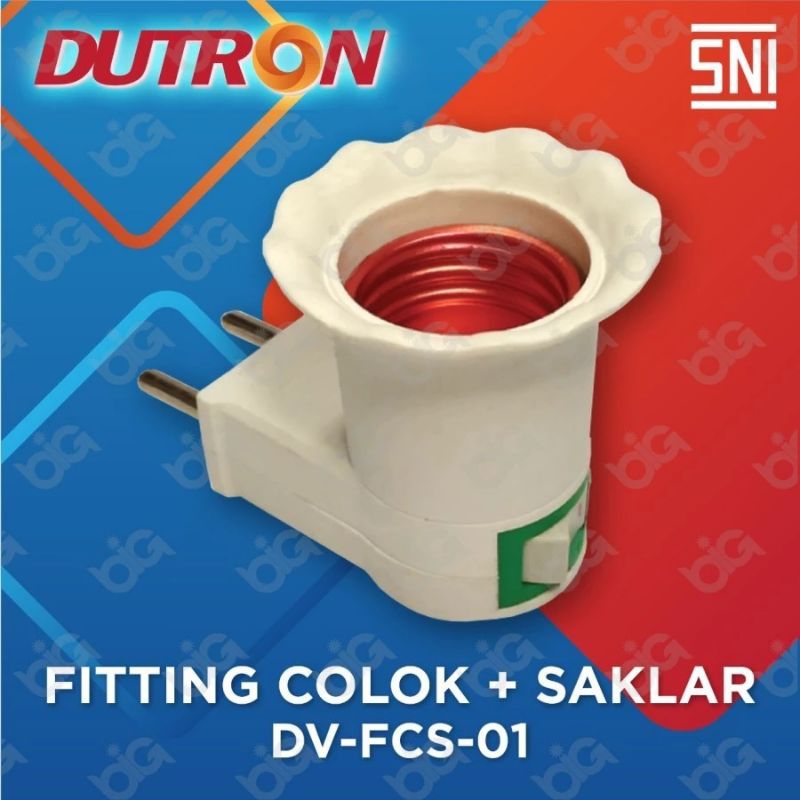 Jual Dutron Fitting Colok Lampu Tidur Fitting Lampu saklar On Off E27 Lampu Tidur DV FCS ...
