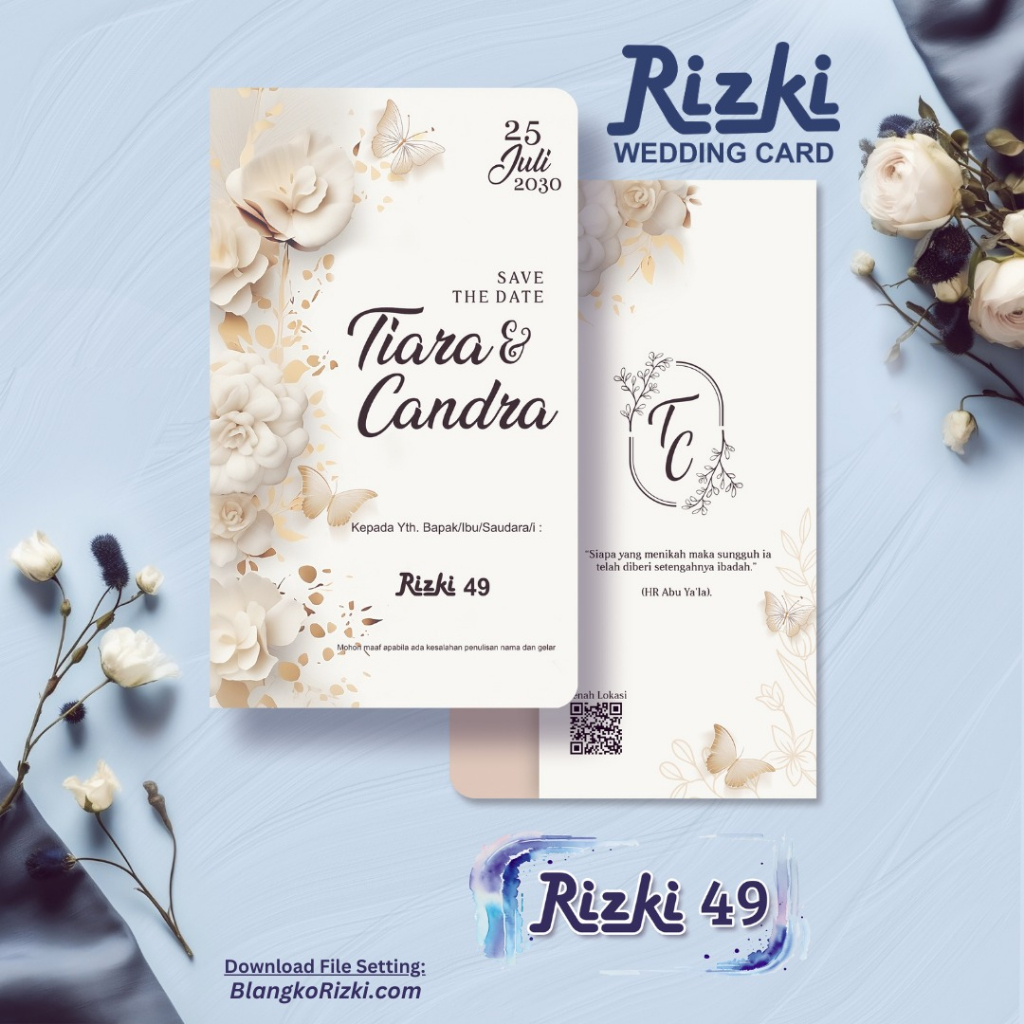 Jual Blangko Undangan Rizki 49 | Blangko Undangan kosong | Kertas ...