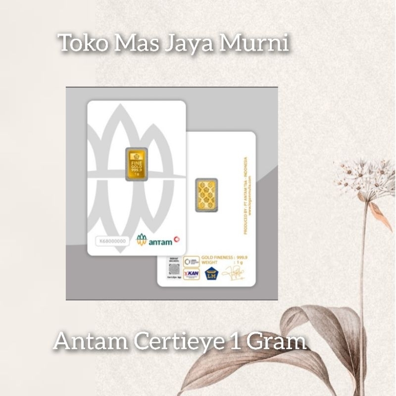 Jual Logam Mulia Emas Antam Press Certieye 1 Gram | Shopee Indonesia